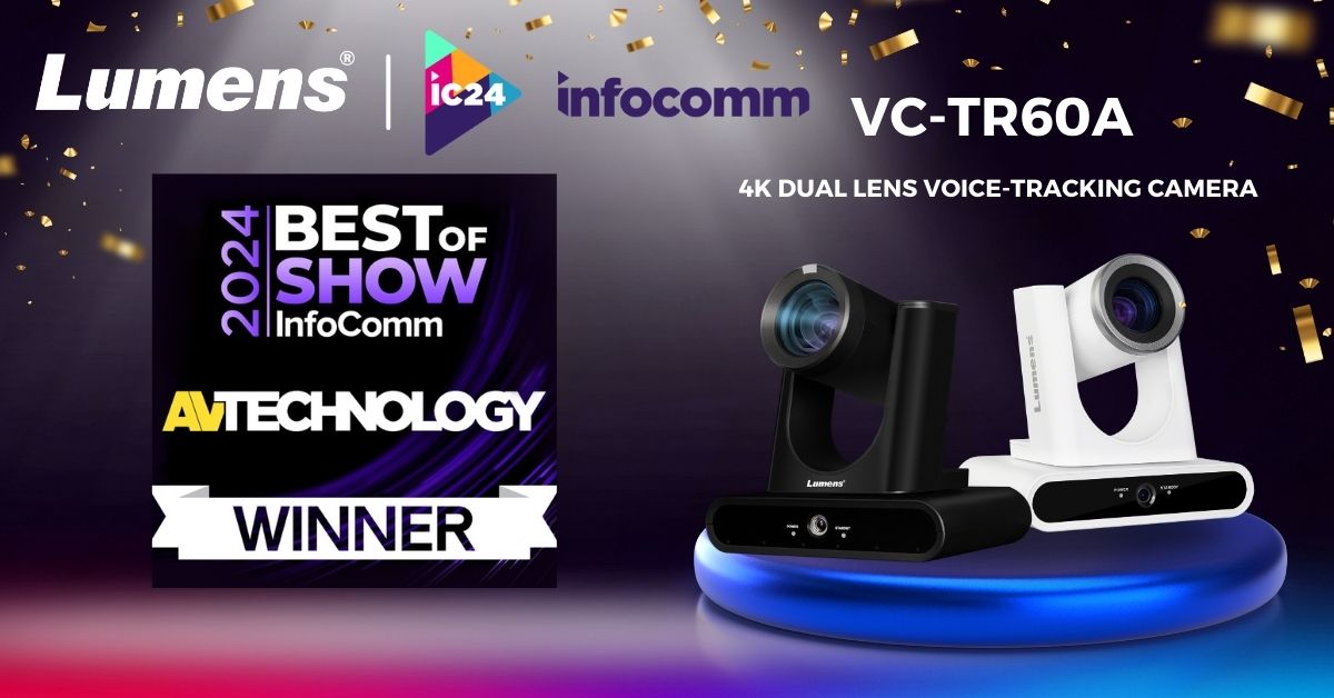 AV Technology reconoce a Lumens VC-TR60A como Best of Show en InfoComm 2024 | Lumens